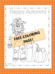 Happy Autumn Scarecrow Coloring Page ~ Love My Big Happy Family