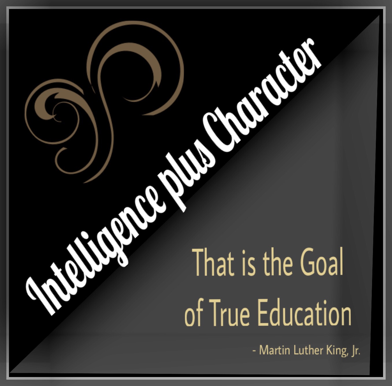 Intelligence plus Character ~ Love My Big Happy Family